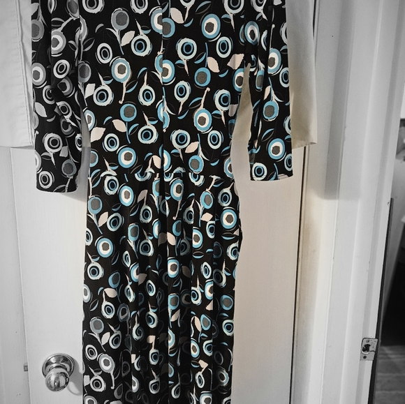 AB Studio | Dresses | Ab Studio Brand Black Dress With Evil Eye Pattern ...